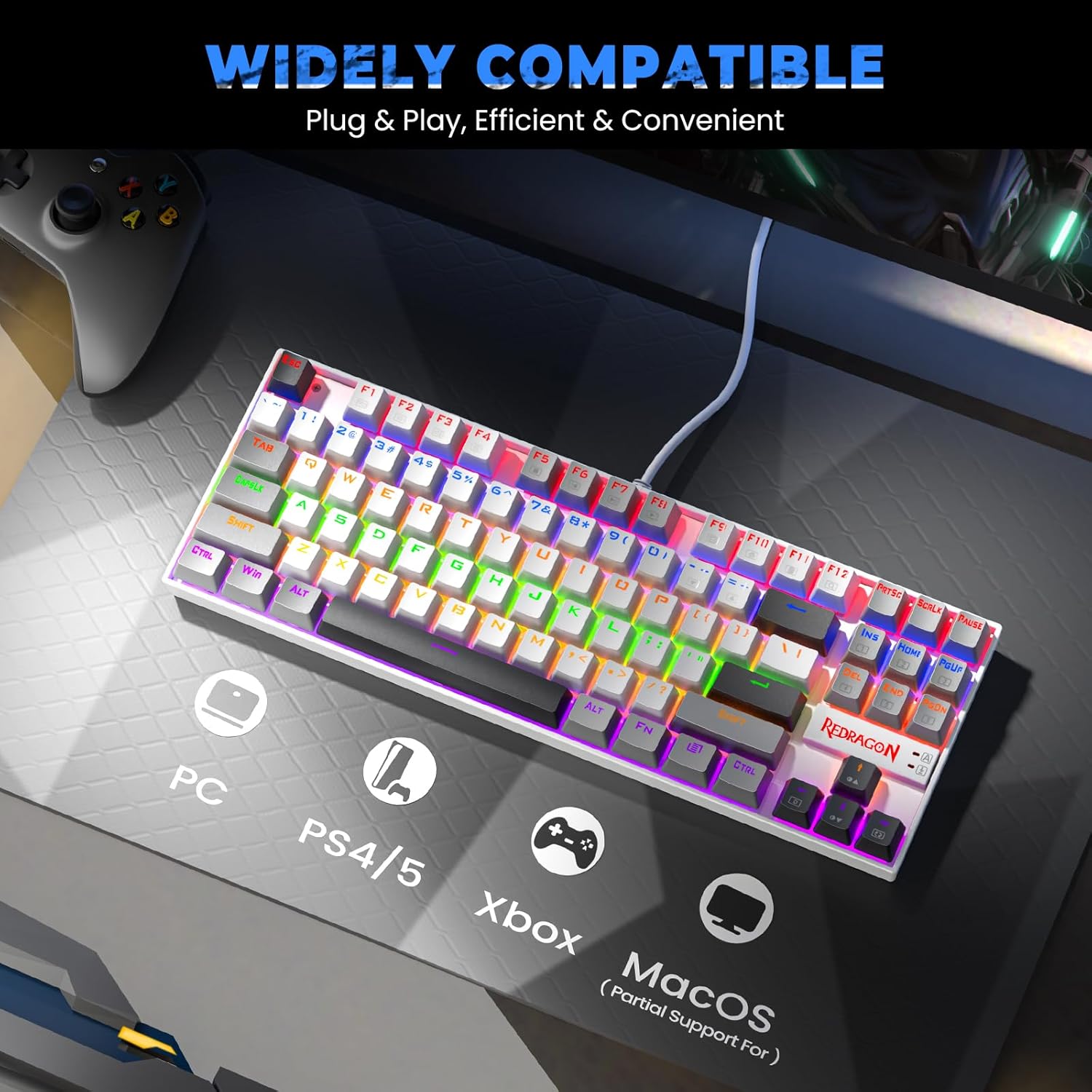 ReDragon K552WGL-RGB Wired RGB LED keyboard