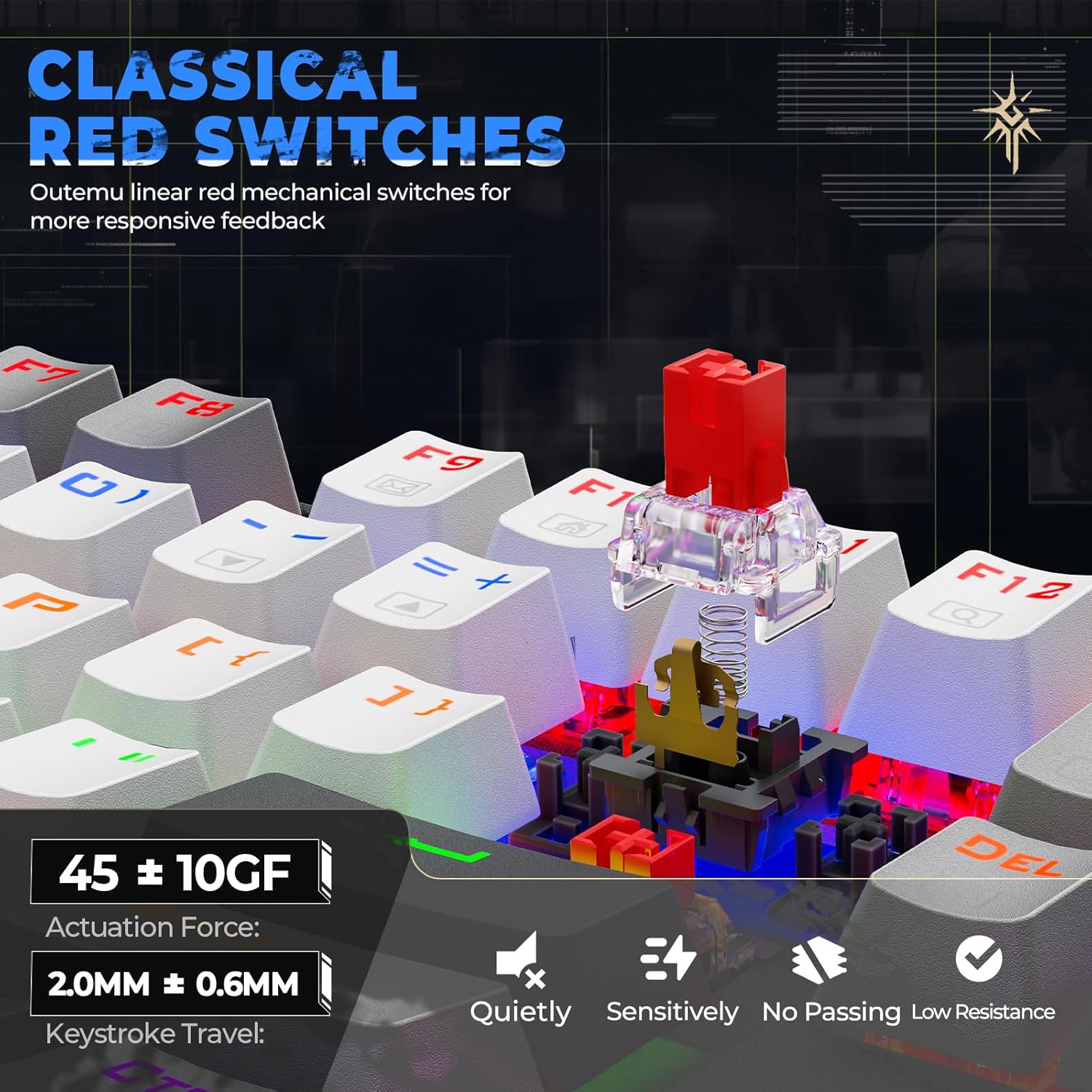 ReDragon K552WGL-RGB Wired RGB LED keyboard